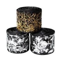 China Unique Bat and Spider Design Organza Ribbon Wired Style for Halloween Gift for sale