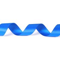 China 16mm Double Face Blue Satin Ribbon in Solid Color for Wedding Invitations for sale