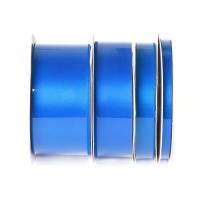 China 16mm Double Face Blue Satin Ribbon in Solid Color for Wedding Invitations for sale
