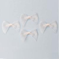 China Tech Pure Handmade Mini Organza Ribbon Bow for Decorative Flowers Wreaths for sale