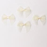 China Tech Pure Handmade Mini Organza Ribbon Bow for Decorative Flowers Wreaths for sale
