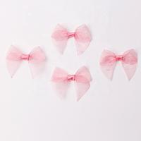 China Tech Pure Handmade Mini Organza Ribbon Bow for Decorative Flowers Wreaths for sale
