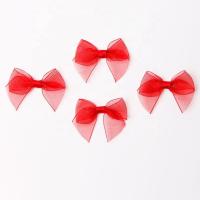 China Tech Pure Handmade Mini Organza Ribbon Bow for Decorative Flowers Wreaths for sale