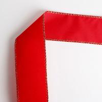 China Free Sample 100% Polyester 60mm Custom Red Velvet Christmas Ribbon Decoration for sale