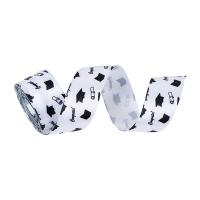 China MSD Graduation Hat Pattern 25mm Satin Ribbon Must-Have for Graduation Party Decor for sale