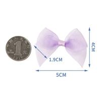 China Mini Ribbon Bow Pre Made with Organza Material in Budget-friendly Colors for sale