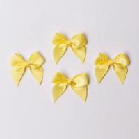 China Support 7 Days Sample Order Lead Time Polka Dot Printed Handmade Fabric Ribbon Bows for sale