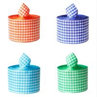 China Polyester Gingham Ribbon 38mm Wide Plaid Ribbon for Gift Wrapping Hair Bows and Craft for sale