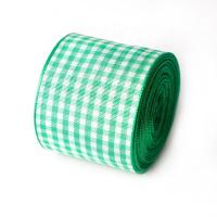 China Polyester Gingham Ribbon 38mm Wide Plaid Ribbon for Gift Wrapping Hair Bows and Craft for sale