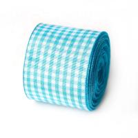 China Polyester Gingham Ribbon 38mm Wide Plaid Ribbon for Gift Wrapping Hair Bows and Craft for sale