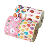 China Gift Wrapping Must-Have 3.8cm Double Face Easter Bunny Ribbon with Cute Cartoon Print for sale