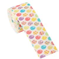 China Gift Wrapping Must-Have 3.8cm Double Face Easter Bunny Ribbon with Cute Cartoon Print for sale