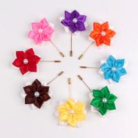 China Brooches Type Brooches Handmade Flower Ribbon Brooches for Women's Accessories for sale