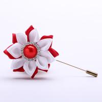 China Brooches Type Brooches Handmade Flower Ribbon Brooches for Women's Accessories for sale