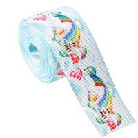 China Double Face Printed Grosgrain Fabric Ribbon 38mm Top Choice for Easter Day Decoration for sale