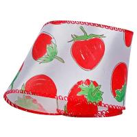 China 2 1/2‘’ Strawberry Satin Wired Printed Ribbon for Wrapping and Hair Bows for sale