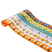 China Halloween Pattern Grosgrain Ribbon Bulk for Customized Hair Bows and Party Supplies for sale