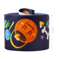 China Halloween Pattern Grosgrain Ribbon Bulk for Customized Hair Bows and Party Supplies for sale