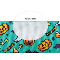 China Halloween Pattern Grosgrain Ribbon Bulk for Customized Hair Bows and Party Supplies for sale