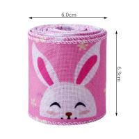 China Colorful 2.5 inch Easter Wired Ribbon Happy Holiday Decor with 2-1/2