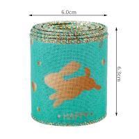 China Sustainable Printed Easter Ribbon for Crafts Project Decoration 2.5 inch MSD Ribbons for sale
