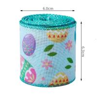 China Sustainable Printed Easter Ribbon for Crafts Project Decoration 2.5 inch MSD Ribbons for sale
