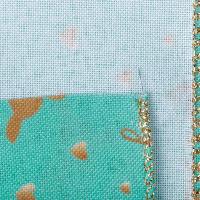 China Easter Ribbon Bulk Ribbon Supply And MSD Green Printed With Wire Edge Burlap Ribbon for sale