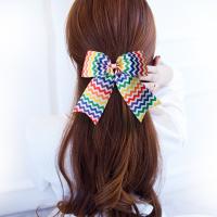 China Sublimated Girl Cheerleading Bows with Hair Ring Delivery in 3-7 Working Days 16*20cm for sale