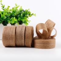 China Stock Jute Burlap Ribbon for Gift Wrapping Solid Color Decorative Ribbon Christmas for sale