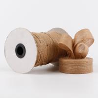 China Stock Jute Burlap Ribbon for Gift Wrapping Solid Color Decorative Ribbon Christmas for sale