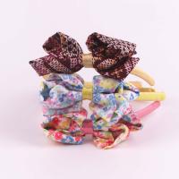 China 2019 Newest Design Fancy Polyester Hairbands for Children Alligator Clips Included for sale