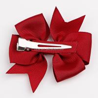China Clip Hair Bow Style Decoration Fancy Grosgrain Ribbon Hair Bows for Girls Hair Ornament for sale