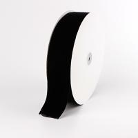 China Single Face Style Double Sided Black Velvet Ribbon with Velvet Fabric Type for sale