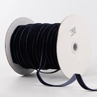 China Single Face Style Double Sided Black Velvet Ribbon with Velvet Fabric Type for sale