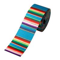 China Craft Blanket Fiesta Stripes Serape Traditional Grosgrain Printed Ribbon 25mm Mexican for sale