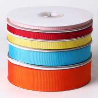 China 49 Colors Rayon Stripe Hat Petersham Viscose Grosgrain Ribbon with Printed Design for sale