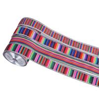 China Printed Rainbow Stripes Grosgrain Ribbons for DIY Wrapping and Fall Crafts Decoration for sale