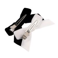 China 4 Colors Velvet Bows Hair Clips for Girls Up to 4 Level Color Fastness and Eco-friendly for sale