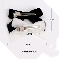 China 4 Colors Velvet Bows Hair Clips for Girls Up to 4 Level Color Fastness and Eco-friendly for sale