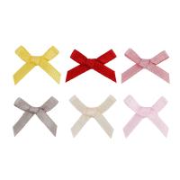 China Double Face Polka Dots Mini Bows for Clothing and Small Flower Ribbon Decoration for sale