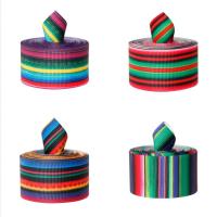 China 25mm Mexican Stripes Grosgrain Ribbon for Decoration and 7 Days Sample Order Support for sale