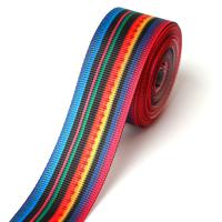 China 25mm Mexican Stripes Grosgrain Ribbon for Decoration and 7 Days Sample Order Support for sale