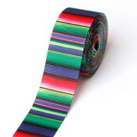 China 25mm Mexican Stripes Grosgrain Ribbon for Decoration and 7 Days Sample Order Support for sale