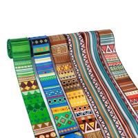 China Colorful Wired Design Ribbons Customized 2.5 Inch Printed Ribbons for Party Decoration for sale
