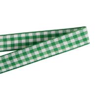 China Custom Check Gingham Tartan Plaid 100% Polyester Ribbon Double Face Style for sale