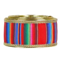 China All Occasion Wired Mexican Ribbon Vibrant Fiesta Ribbons for Crafts and Decorations for sale