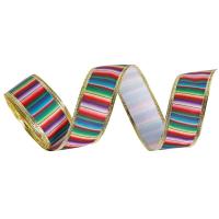 China All Occasion Wired Mexican Ribbon Vibrant Fiesta Ribbons for Crafts and Decorations for sale