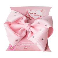 China Customized Size Big Hair Bows Jojo Bow with Clip Fashionable Girl Hair Decoration for sale