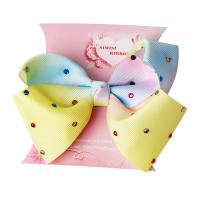 China Customized Size Big Hair Bows Jojo Bow with Clip Fashionable Girl Hair Decoration for sale
