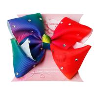 China Customized Size Big Hair Bows Jojo Bow with Clip Fashionable Girl Hair Decoration for sale